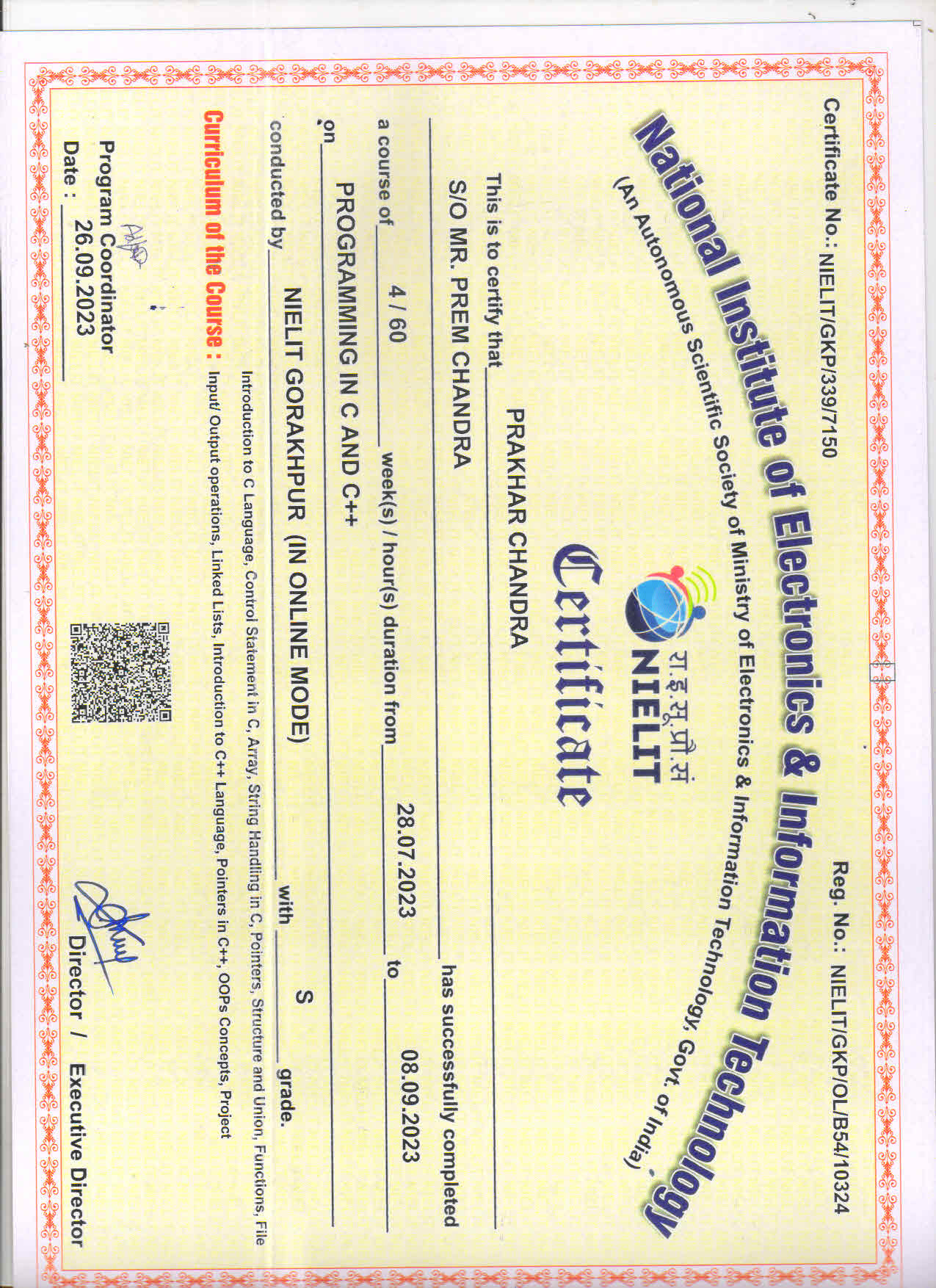 Prakhar Chandra - Student at Indian Institute of Science Education and Research (IISER) Bhopal ...